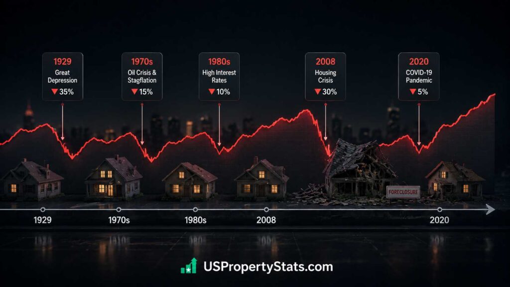 History of US Housing Market Crashes: Timeline and Data - US Property Stats